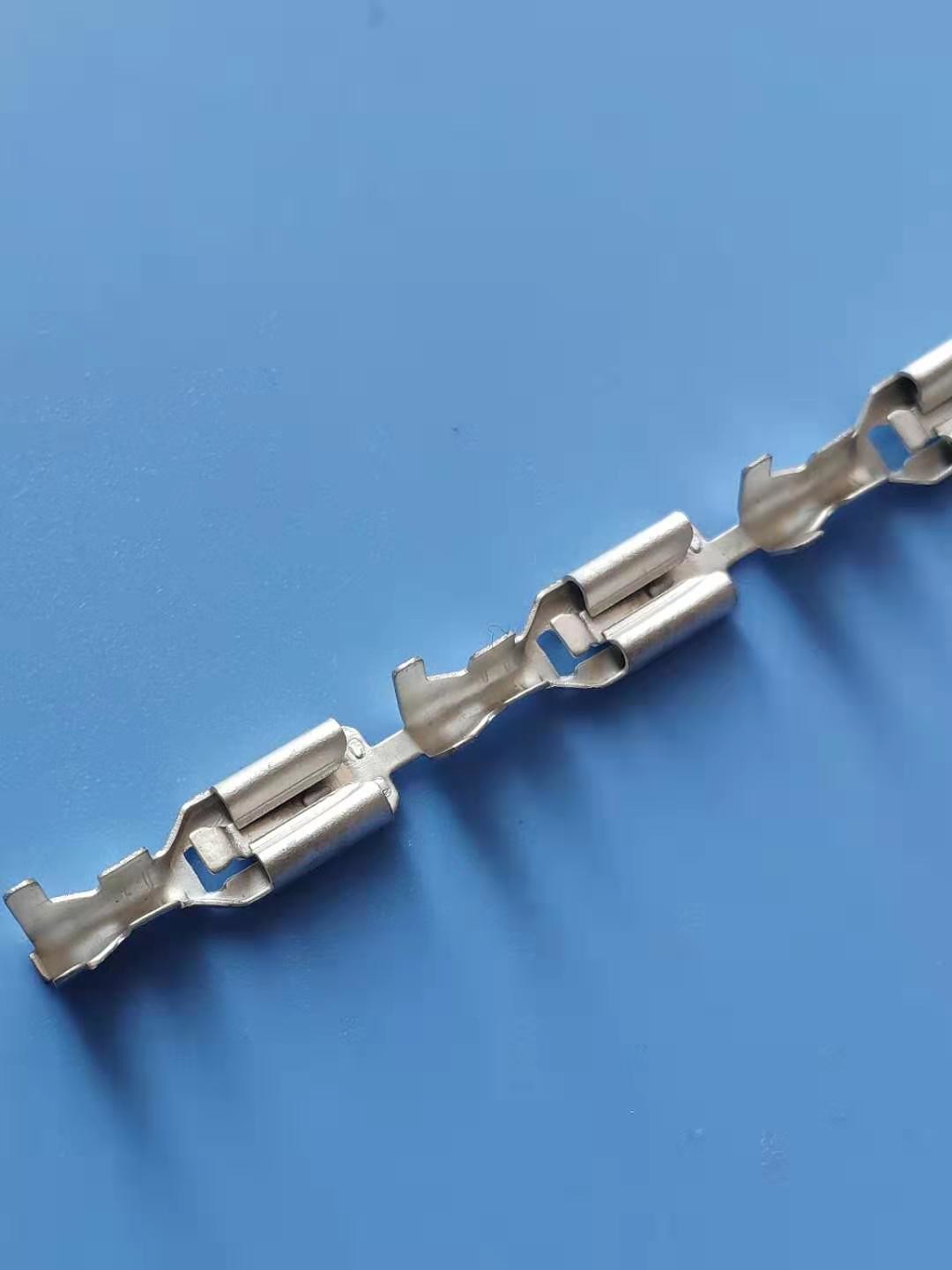 Straight 187 Terminal Connector Electroplated Tin Crimping Connectors ...