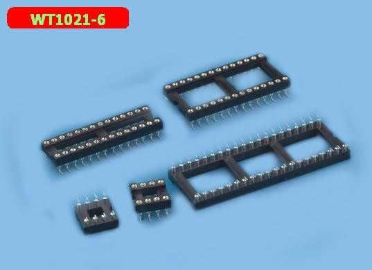 2.54mm Integrated Circuit Socket Round Hole IC Socket Patch Min 500 Cycles