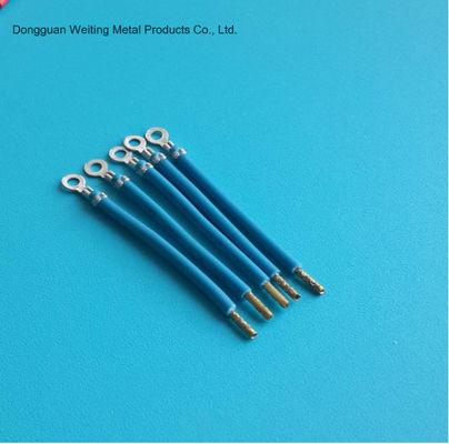 Custom Made Brass Ground Ring Terminal / Round Wire Terminals Oem Service