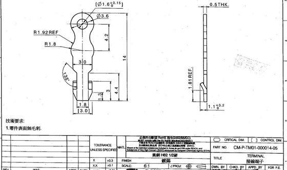 Tin Plating Wire Connectors Terminals / Grounding Ring Terminal ...